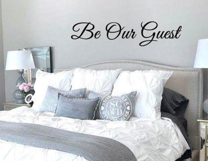 Be Our Guest Wall Decal Guest Bedroom Decal Home Decor Bedroom - Etsy