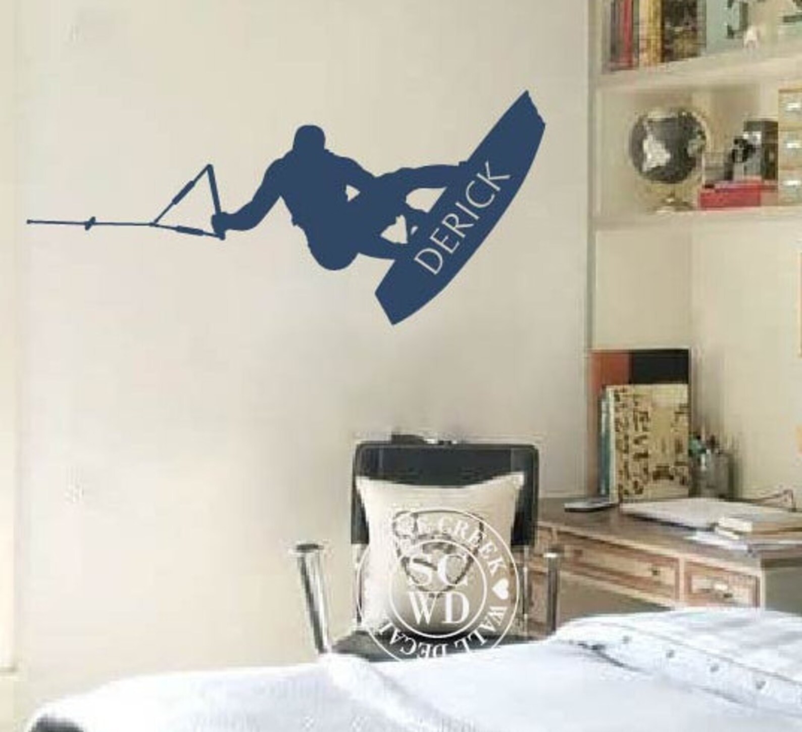 Wakeboarding Wall Decals Wakeboard Wall Decals - Etsy