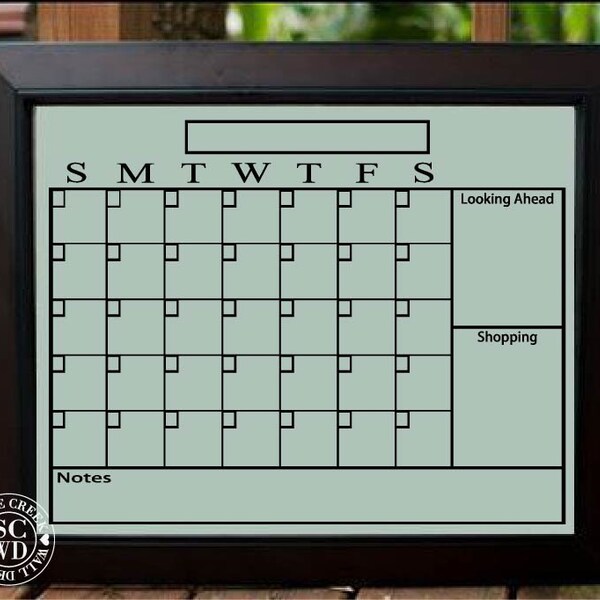 Vinyl Calendar - Etsy