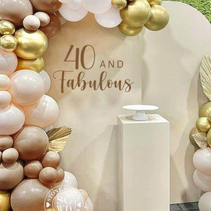 40 and Fabulous Party Decorations and Decor. Turning 40 Party Decal for ...