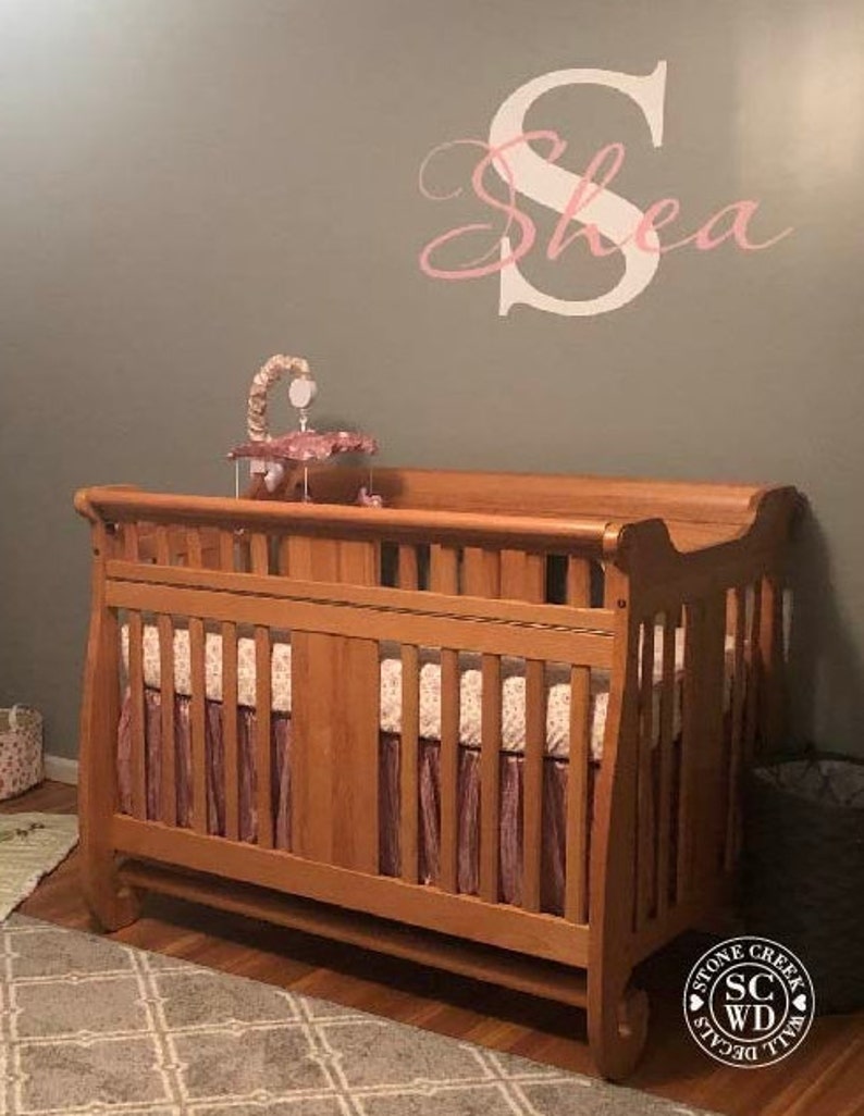Custom Name Girls Wall Decal Girls Nursery Wall Decals | Etsy