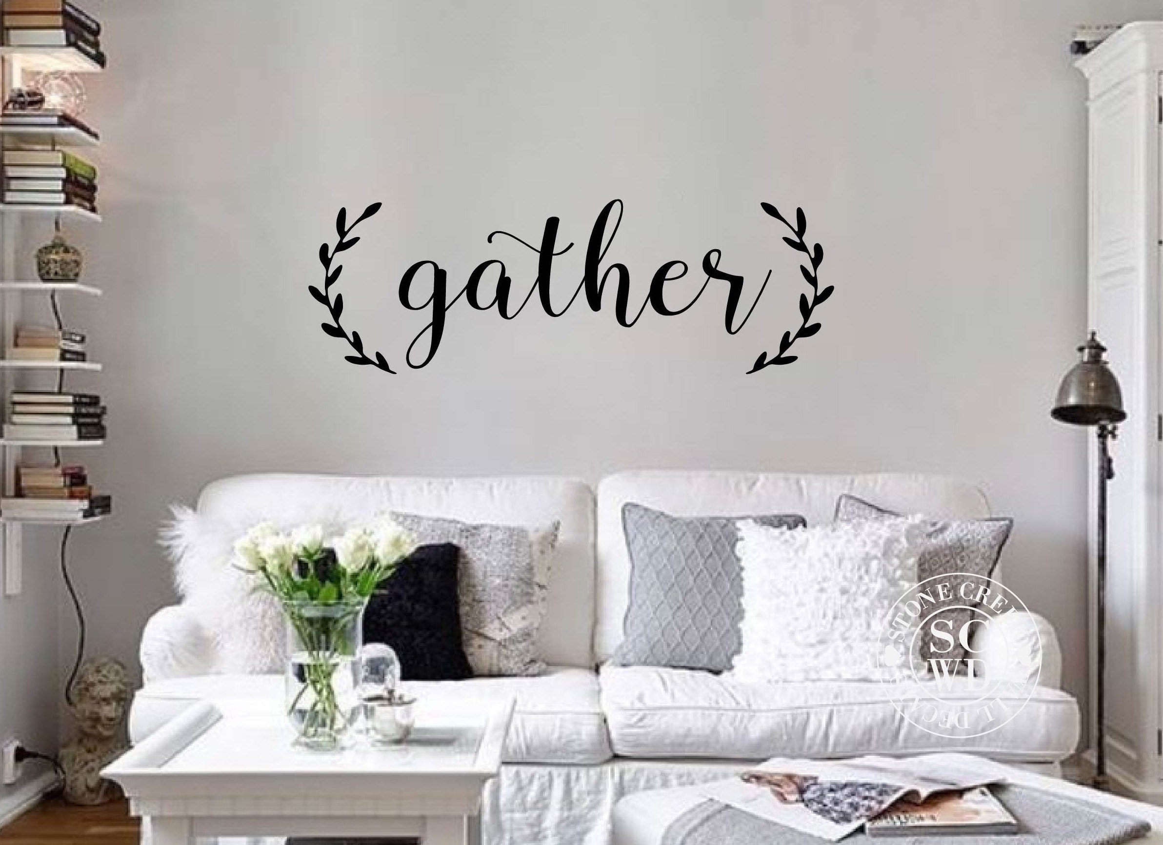 Gather Wall Decal Living Room Dining Room Family Decor | Etsy