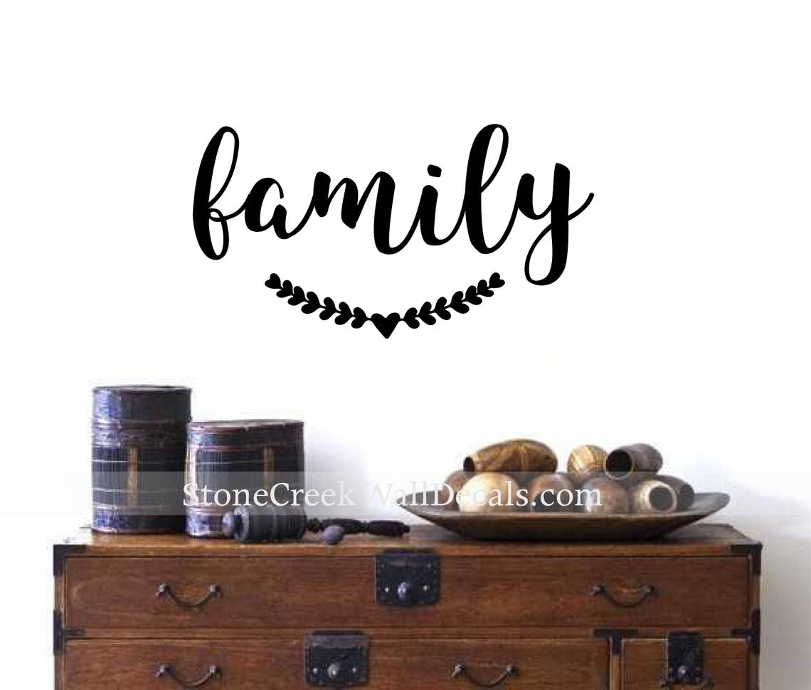 Family Wall Decal Rustic Farmhouse Decal Vinyl Wall Decor | Etsy