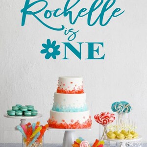 Personalized 1st Birthday Decal for Balloon Arch | Personalized Name is ...