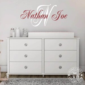 Custom Name Wall Decal | Boys Bedroom Wall Decal | Boys Nursery Wall ...