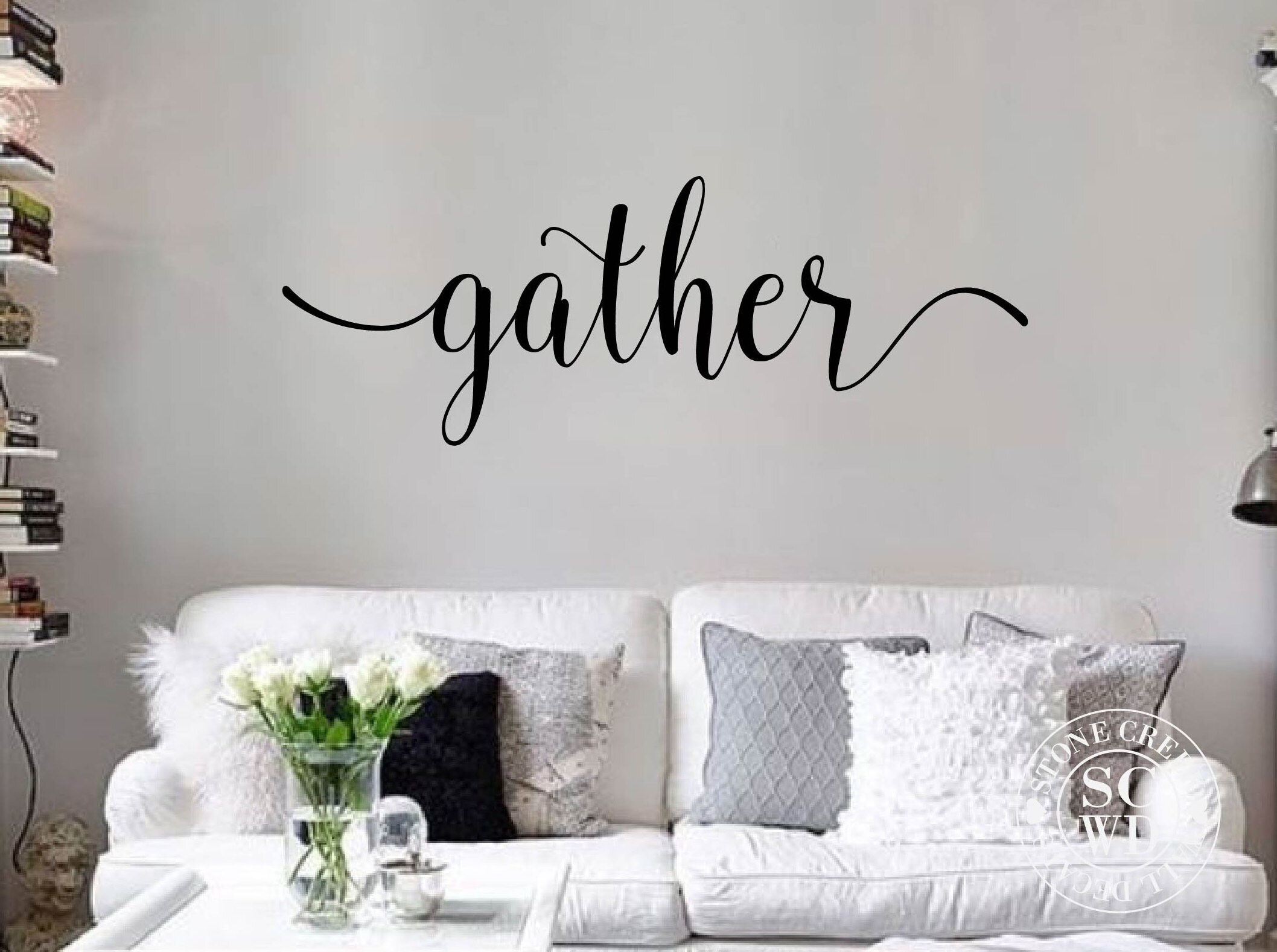 Gather Wall Decal Living Room Dining Room Family Decor Gather - Etsy UK