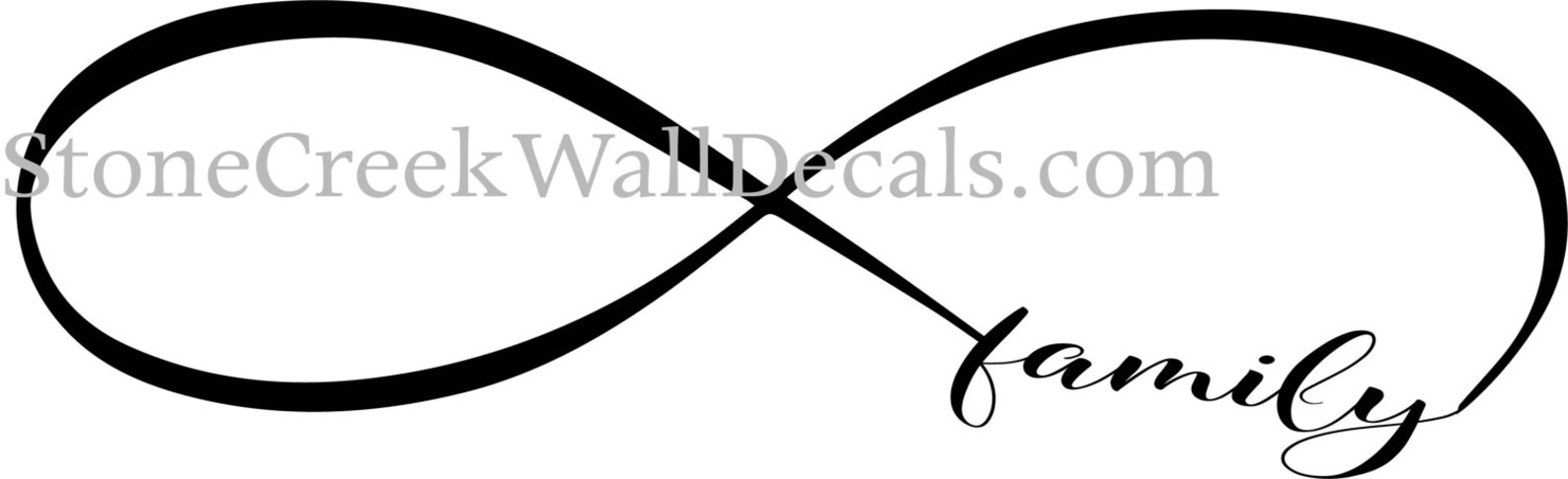 Infinity Wall Decal Love Infinity Family Wall Decal Family - Etsy
