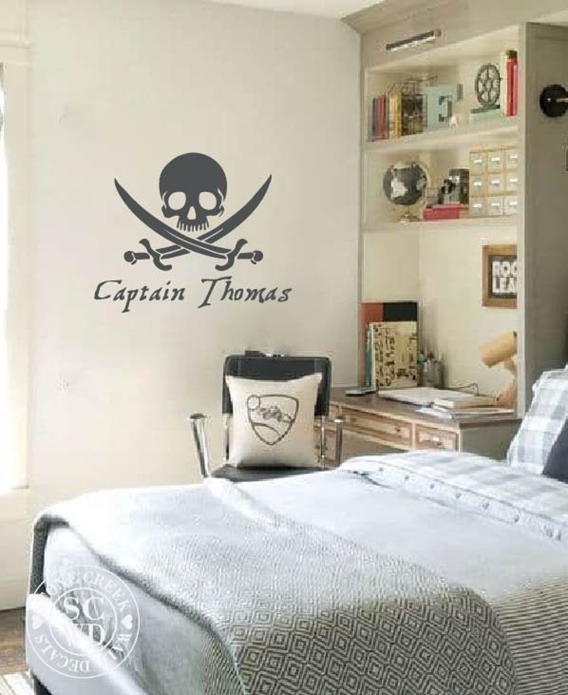 Pirate Wall Decal Pirate Room Decor Personalized Name Wall | Etsy