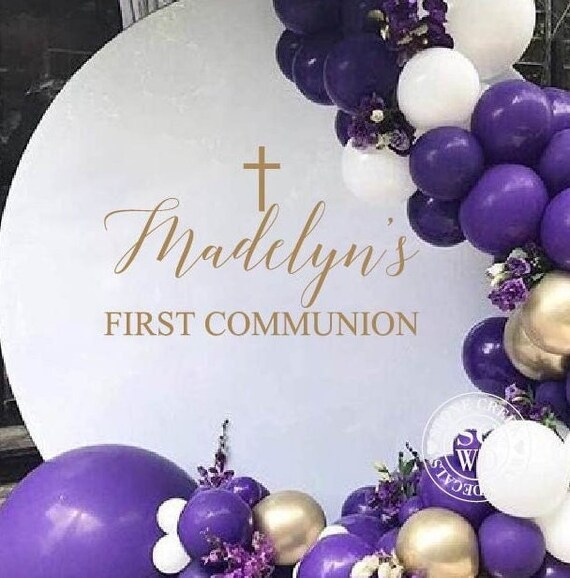 First Communion Balloon Decorations