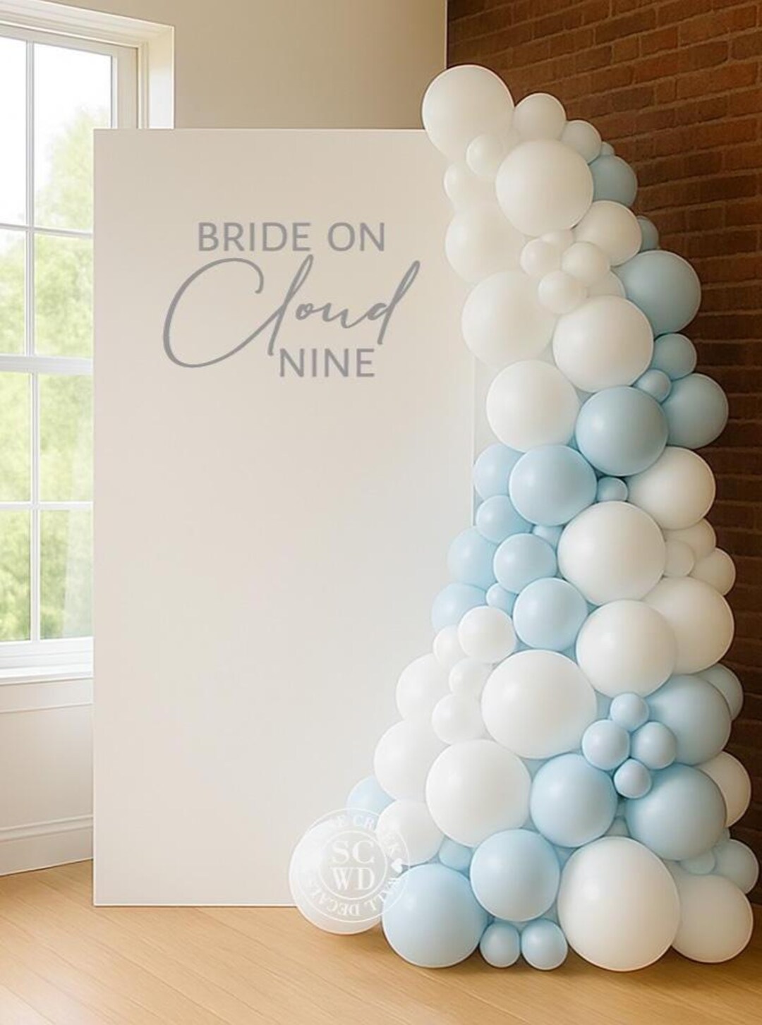 Bride on Cloud Nine Vinyl | Bridal Shower Backdrop Display for ...