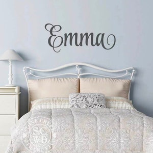 Girl Name Wall Decal, Girls Name Wall Decal Wall Decor, Name Wall Decal ...