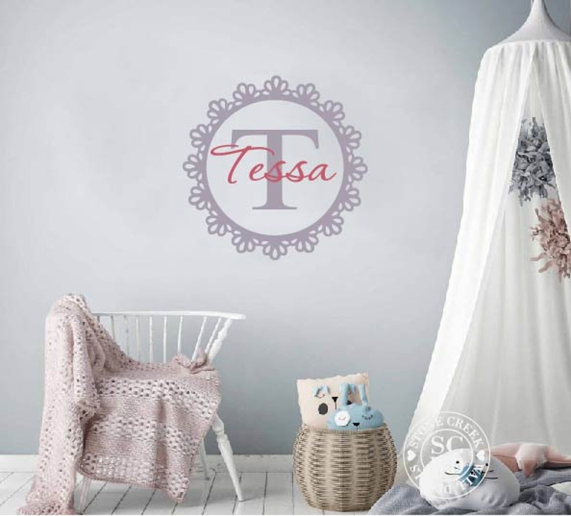 Personalized Wall Decal Girls Wall Decal Nursery Bedroom - Etsy