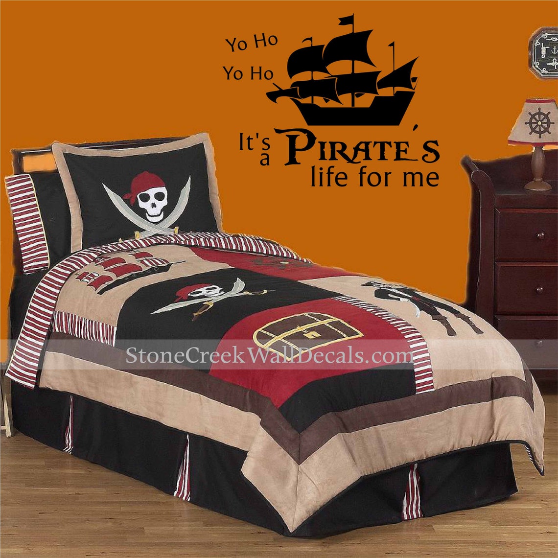 Pirate Wall Decal Boys Room Wall Decal It's a Pirate's - Etsy