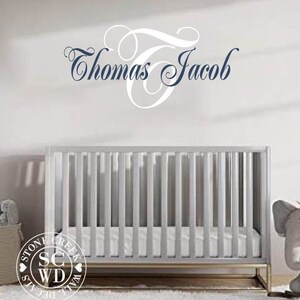 Custom Name Wall Decal | Boys Bedroom Wall Decal | Boys Nursery Wall ...