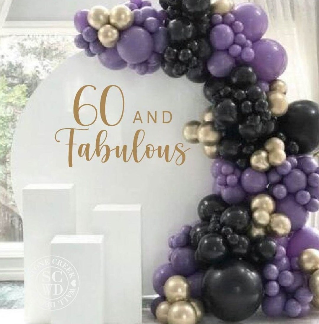 60 and Fabulous Party Decorations and Decor. Turning 60 Party - Etsy