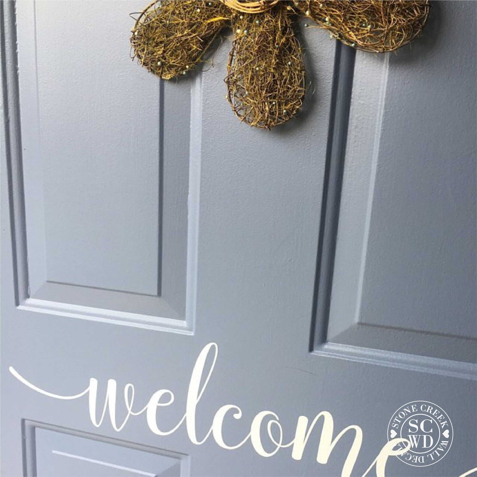 Welcome Door Decal Front Door Decal Welcome Vinyl Decal D024 - Etsy