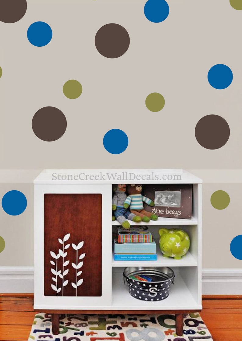 Polka Dot Wall Decals, Confetti Decals, Nursery Polka Dots, Vinyl Wall ...