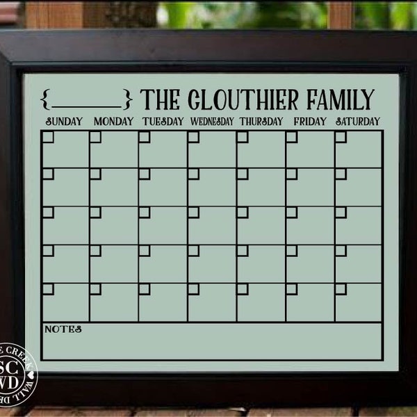 Vinyl Calendar - Etsy