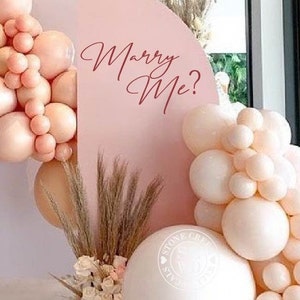 Marry Me Decal for DIY Sign Poster and Party Backdrops. Personalized ...