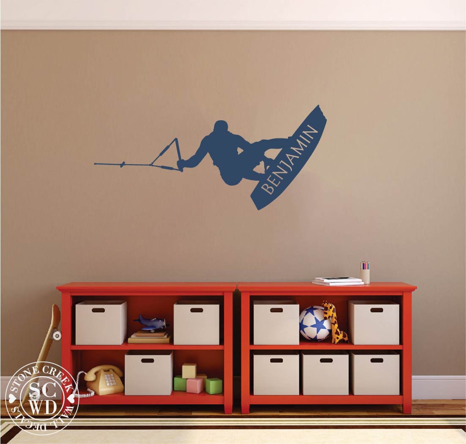 Wakeboarding Wall Decals | Wakeboard Wall Decals | Wakeboarding Wall ...
