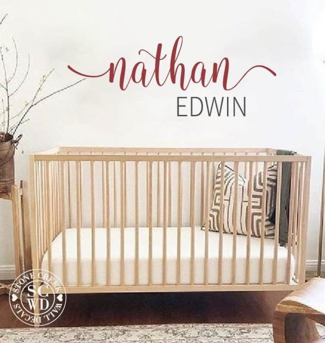 Personalized Name Wall Decal | Boys Nursery Wall Decal Decor | Baby Boy ...