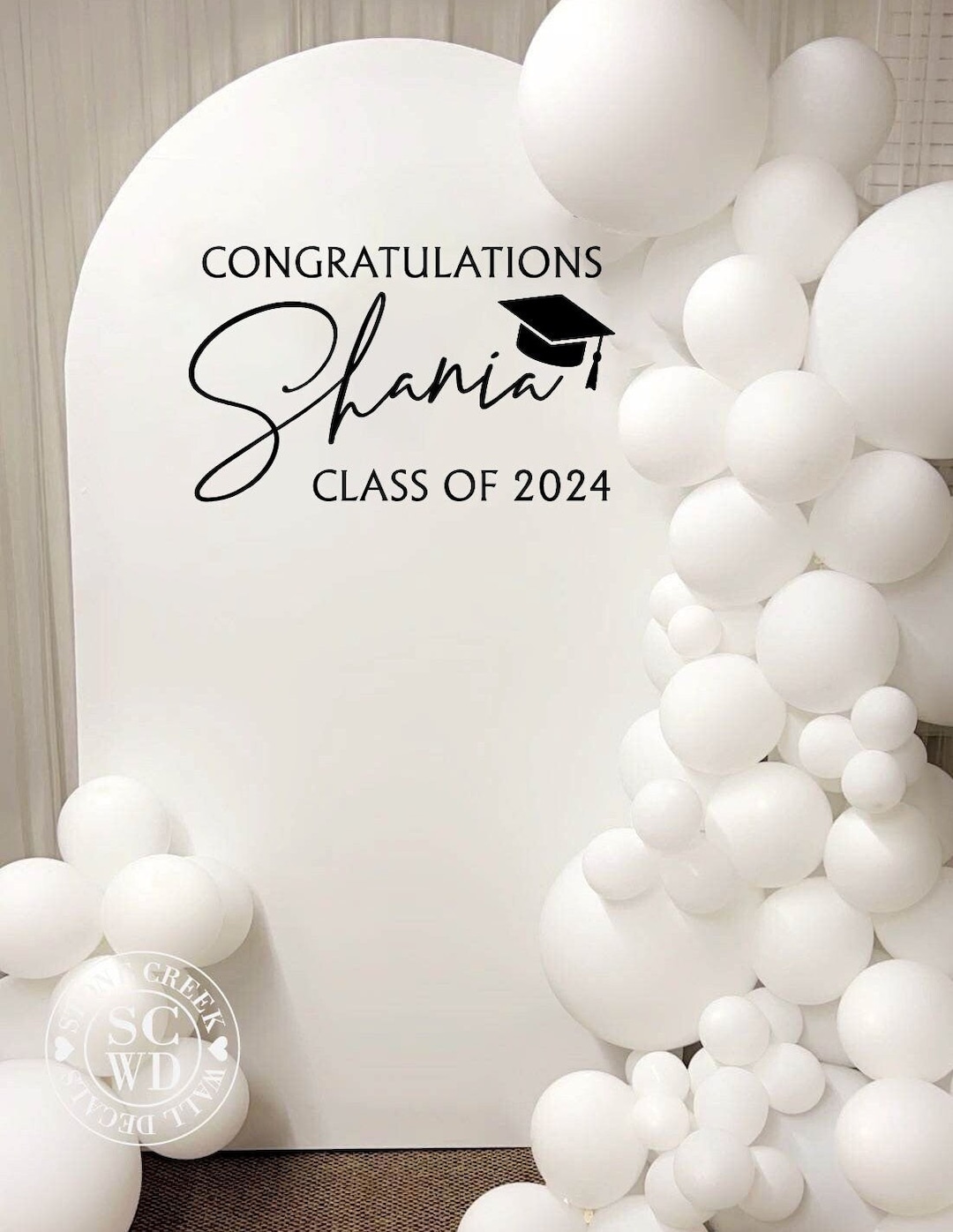 Graduation Decal for Balloon Arch, Balloon Arch Decoration ...