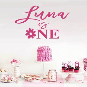 Personalized 1st Birthday Decal for Balloon Arch | Personalized Name is ...