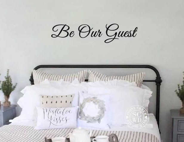 Be Our Guest Wall Decal Guest Bedroom Decal Home Decor | Etsy