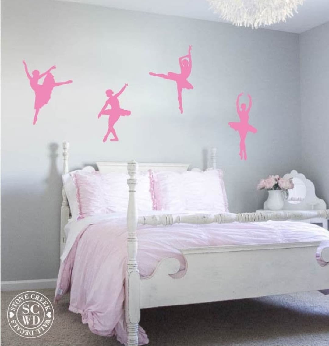 Ballerina Wall Decals, Dance Wall Decals, Ballerina Dancer Wall Decals ...
