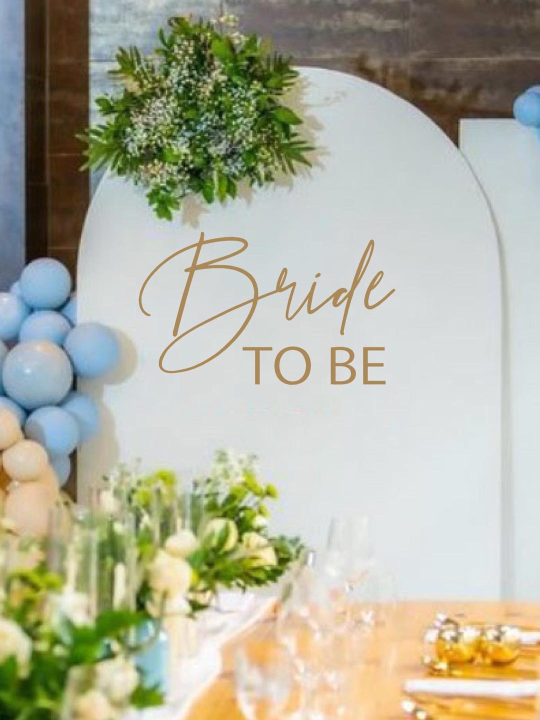 Bride to Be Bridal Shower Backdrop Decal | Bachelorette Party Vinyl ...