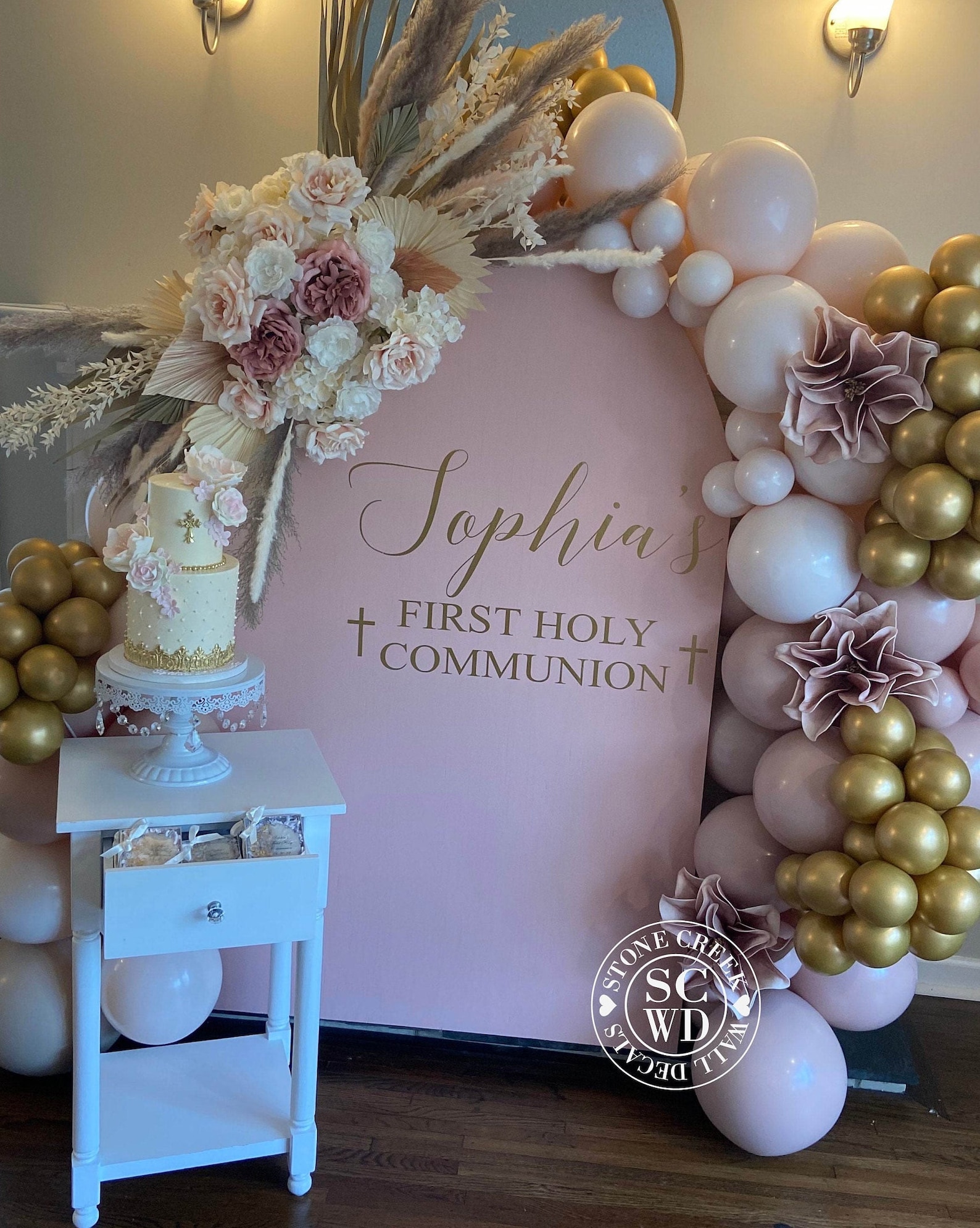 First Holy Communion Wall Decal for Balloon Arch - Etsy