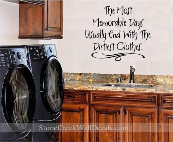 Laundry Room Wall Decals Laundry Wall Decal Laundry Room Decal - Etsy
