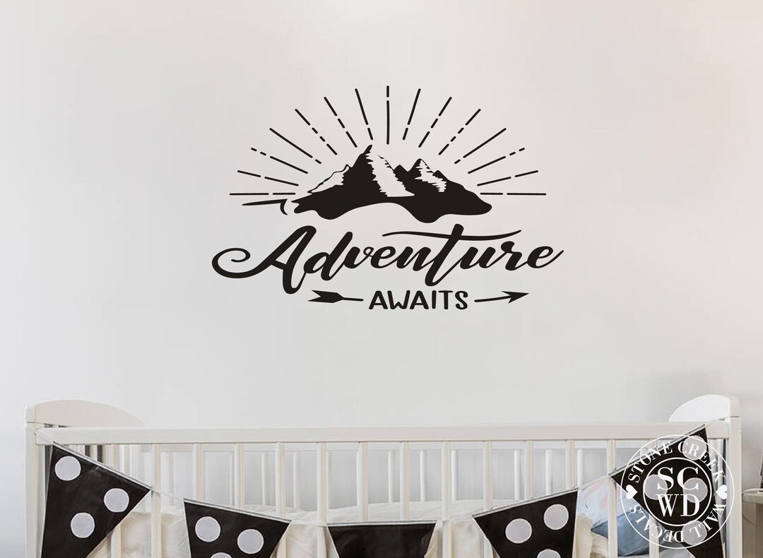 Adventure Awaits Wall Decal | Arrow Decal | Adventure Life Decals ...