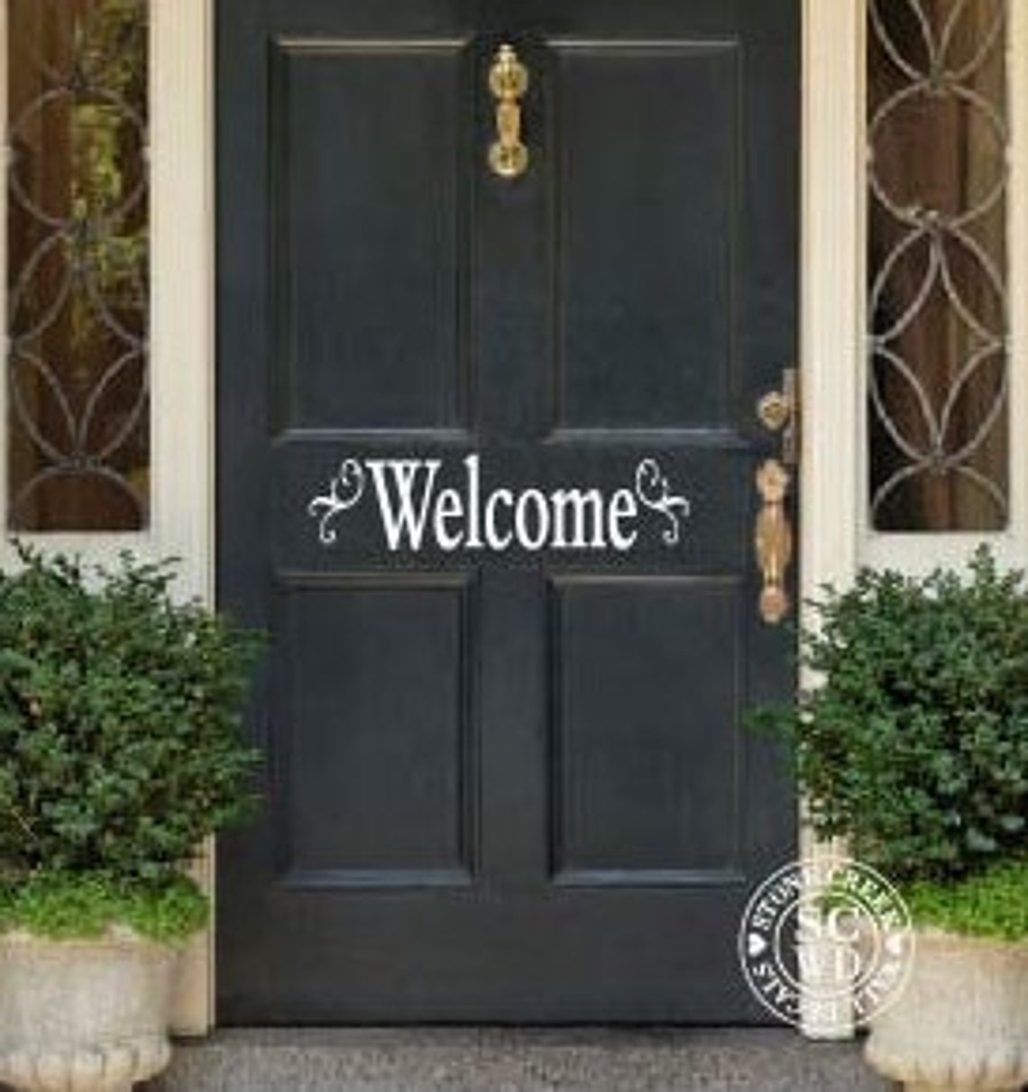 Welcome Door Decal Welcome Vinyl Decal Door Decor Home Decor - Etsy