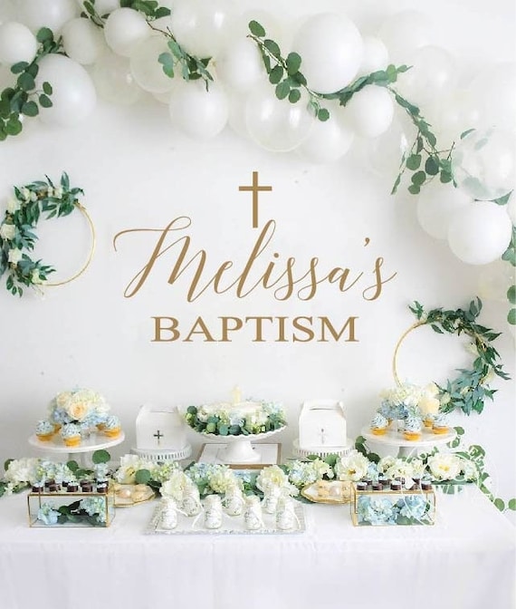 Baptism Balloon Centerpieces