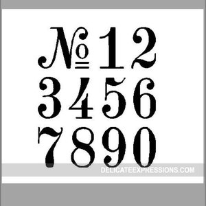 Front Door Number Decal Vinyl Number Door Decal Custom House Number ...