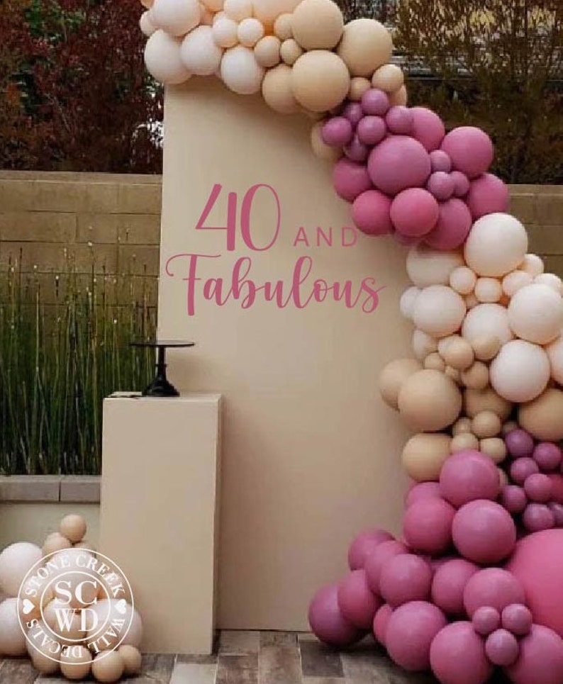 40 and Fabulous Party Decorations and Decor. Turning 40 Party - Etsy