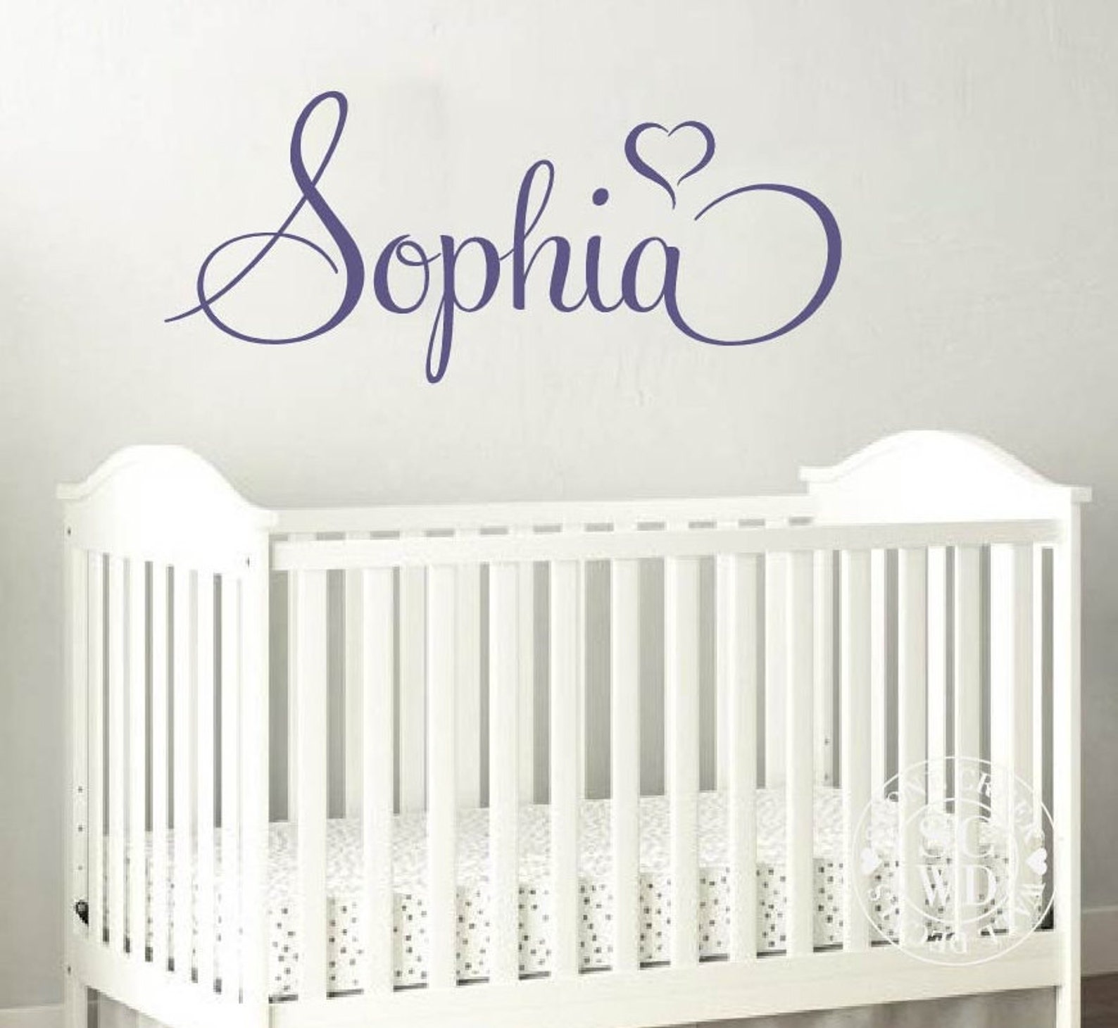 Girls Name Wall Decal | Personalized Wall Decal | Baby Girls Nursery ...