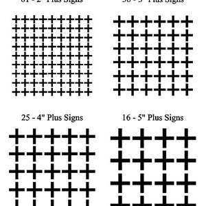 Plus Sign Wall Decals, Set Plus Sign Decal, Geometric Wall Art, Cross ...