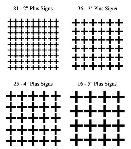 Plus Sign Wall Decals Set Plus Sign Decal Geometric Wall | Etsy