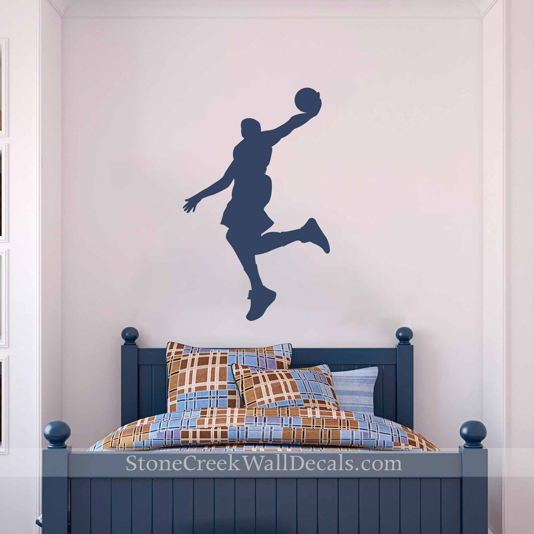 Basketball Decal for Walls Basketball Wall Decals Sports - Etsy