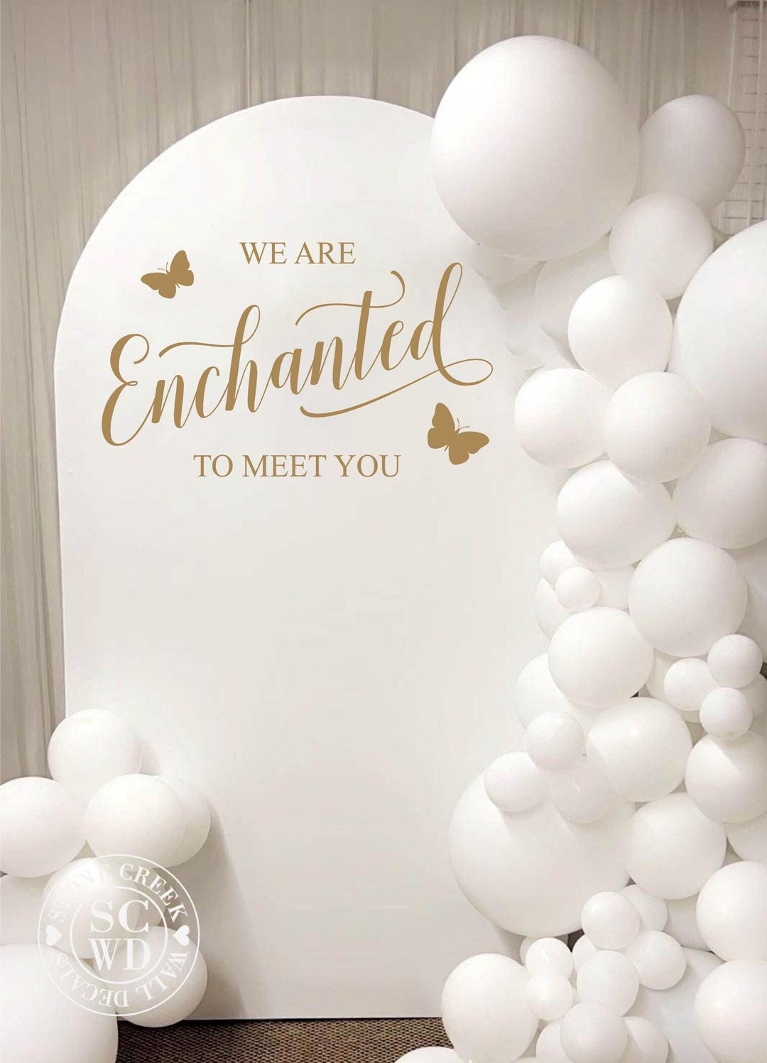 We Are Enchanted to Meet You Baby Shower Party Decal | Baby Shower ...