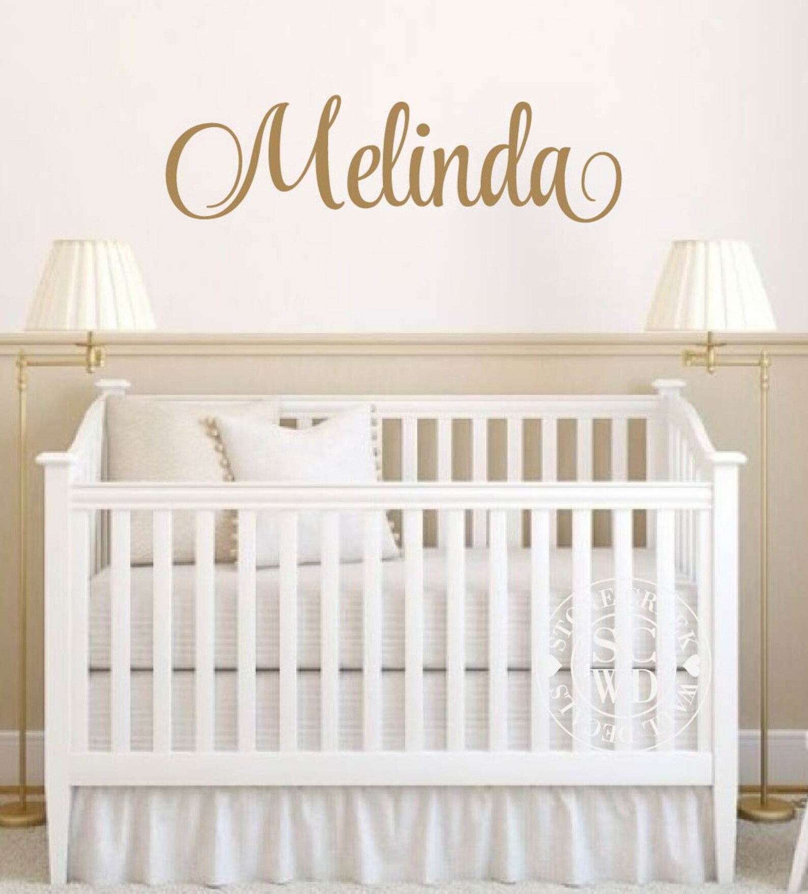 Girl Name Wall Decal, Girls Name Wall Decal Wall Decor, Name Wall Decal ...