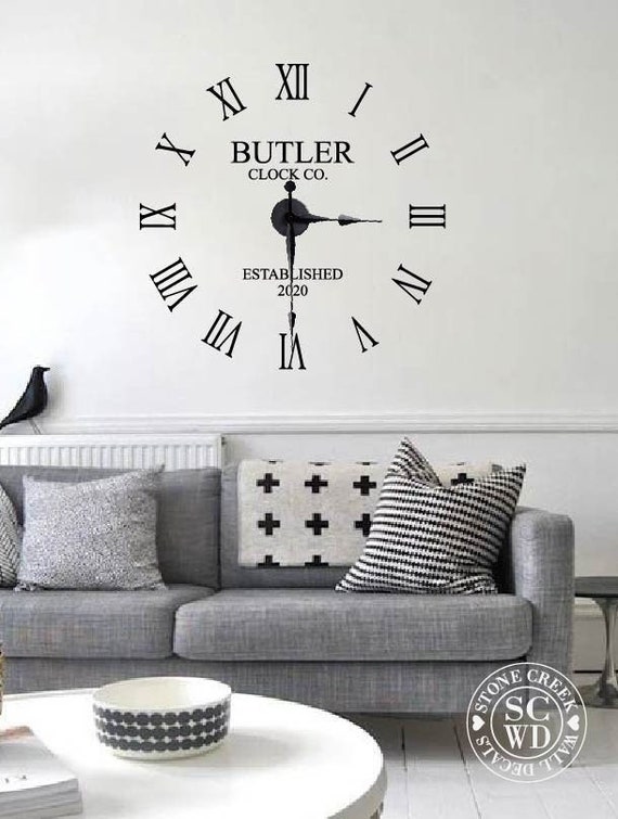Vinyl Wall Decal Clock