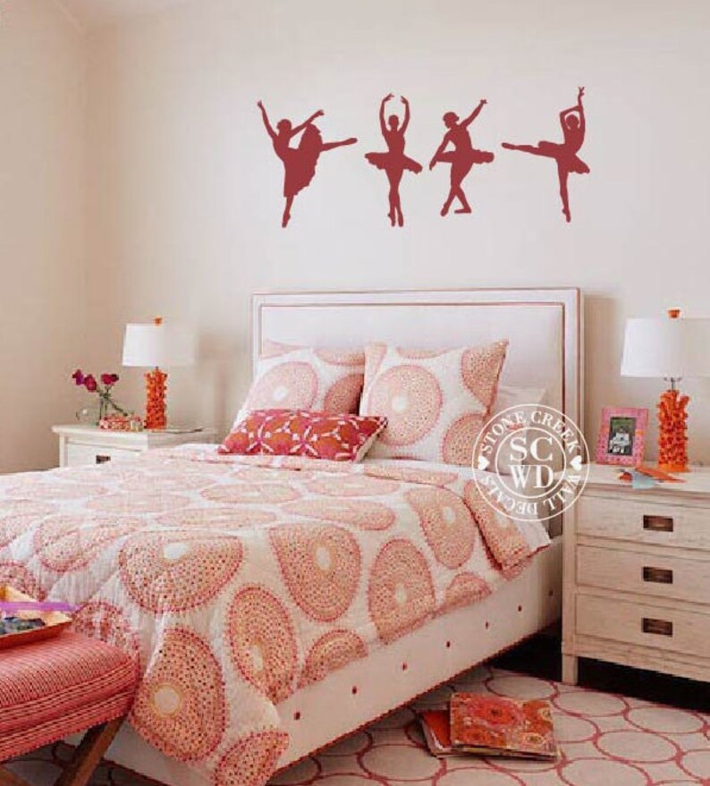 Ballerina Wall Decals Dance Wall Decals Ballerina Dancer - Etsy