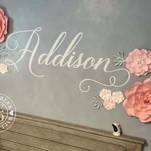 Name Wall Decal, Name Decal for Wall, Nursery Decor, Baby Girl Wall ...