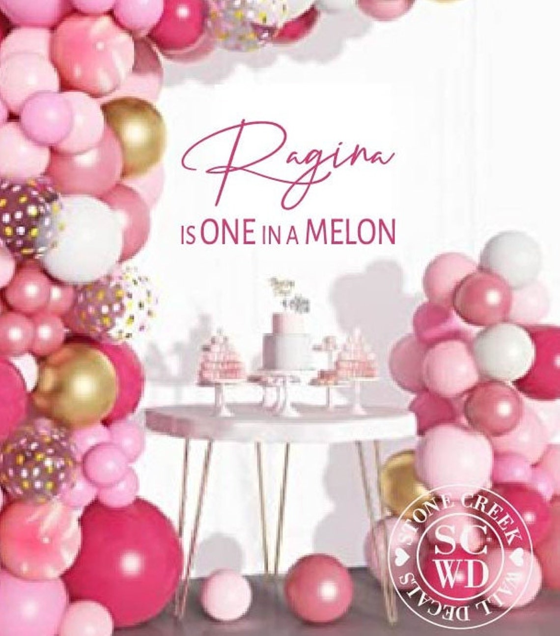 One in a Melon Birthday Decal One in a Melon Birthday - Etsy