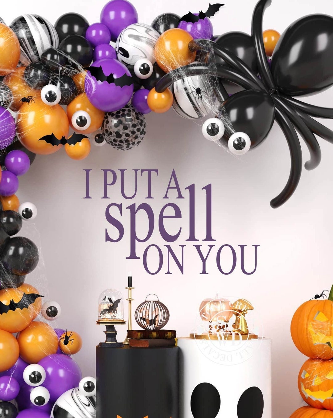 I Put A Spell on You Hocus Pocus Halloween Decal for Party Decorations ...