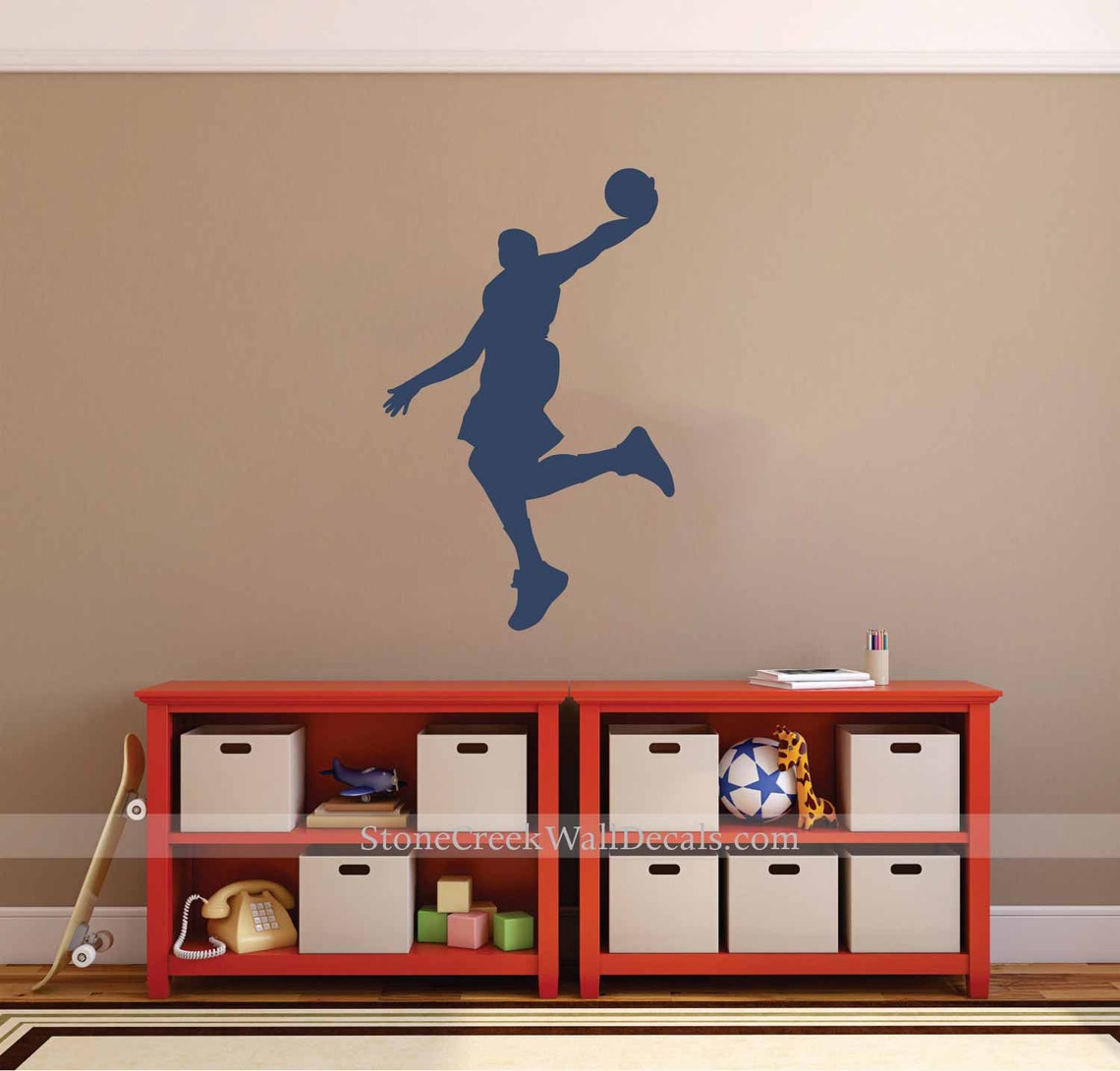 Basketball Decal for Walls Basketball Wall Decals Sports - Etsy