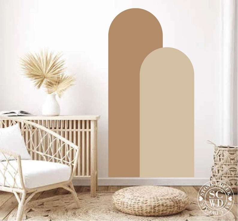 BOHO Color Block Arch Wall Decals BOHO Interior Wall Art - Etsy